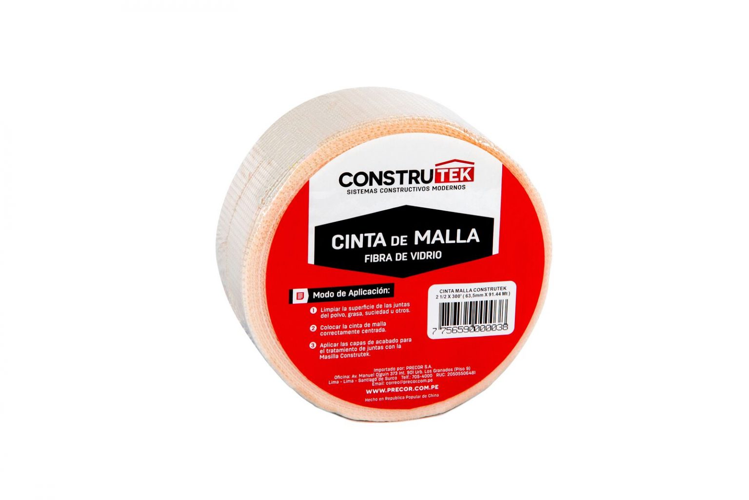 CINTA MALLA CTK 21/2X300′(6.35CMX91.44M) – Maxco